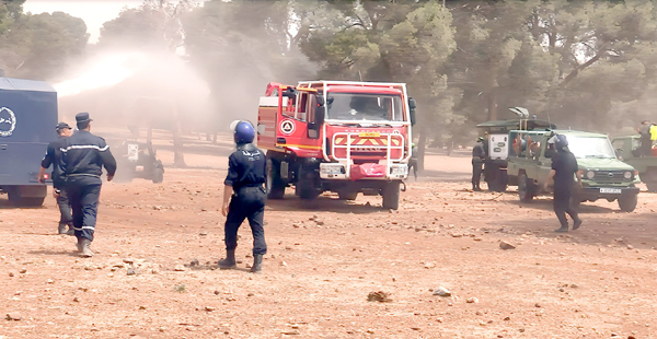 Sidi Bel Abbès : Simulation d'un incendie de forêt à Moulay Slissen ...